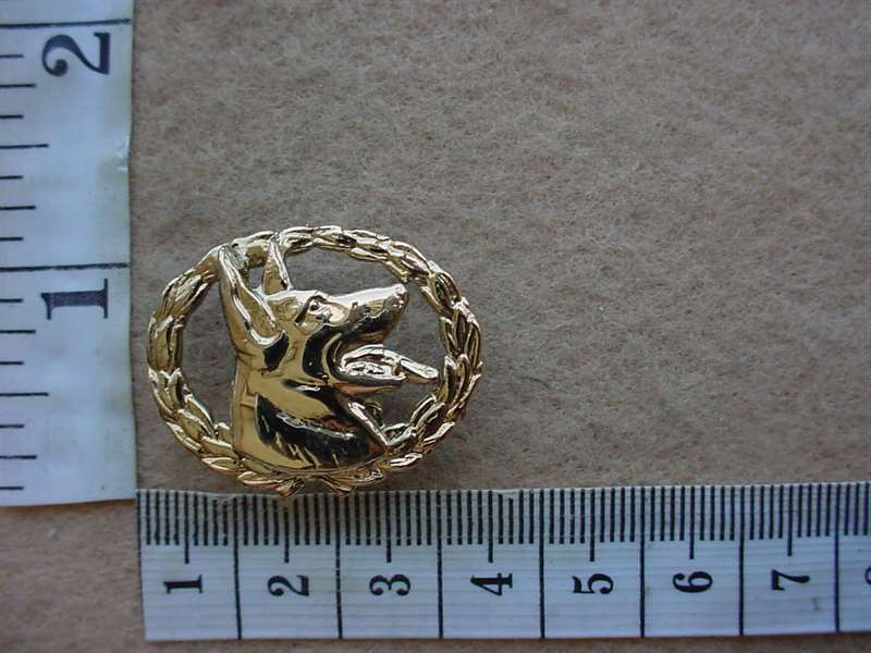 10293 South African Police Dog Handler badge, K9 (AD1219) – SA Militaria