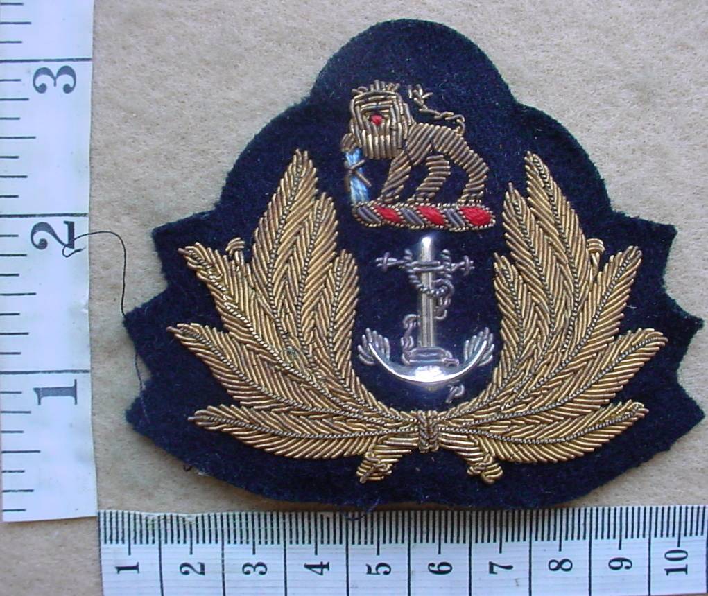 10838 South African Navy cap badge, Officers (C49) | SA Militaria