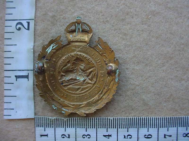 8235 British South Africa Police cap badge, King’s Crown (CO3353) – SA ...