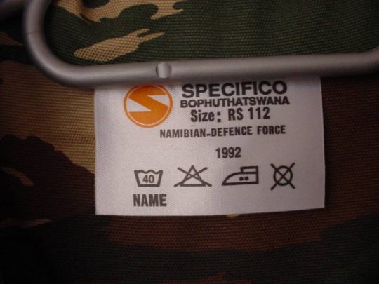 7291 Namibia Army camo bush jacket (Ref. Namibia) | SA Militaria