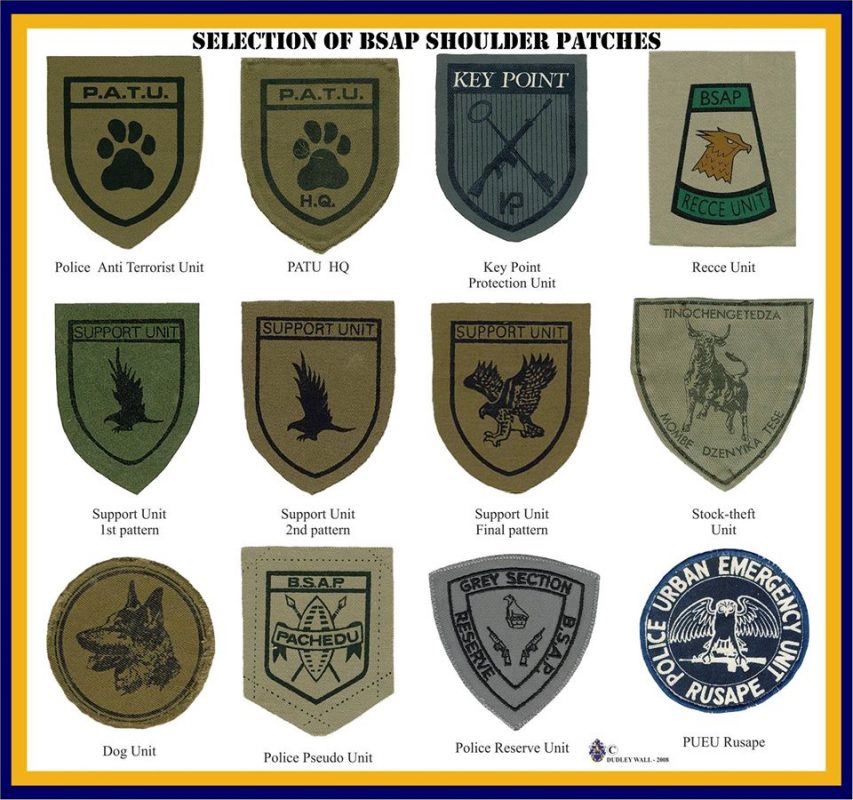 10758-1 BSAP Dog Units arm patch (DW2 46) – SA Militaria