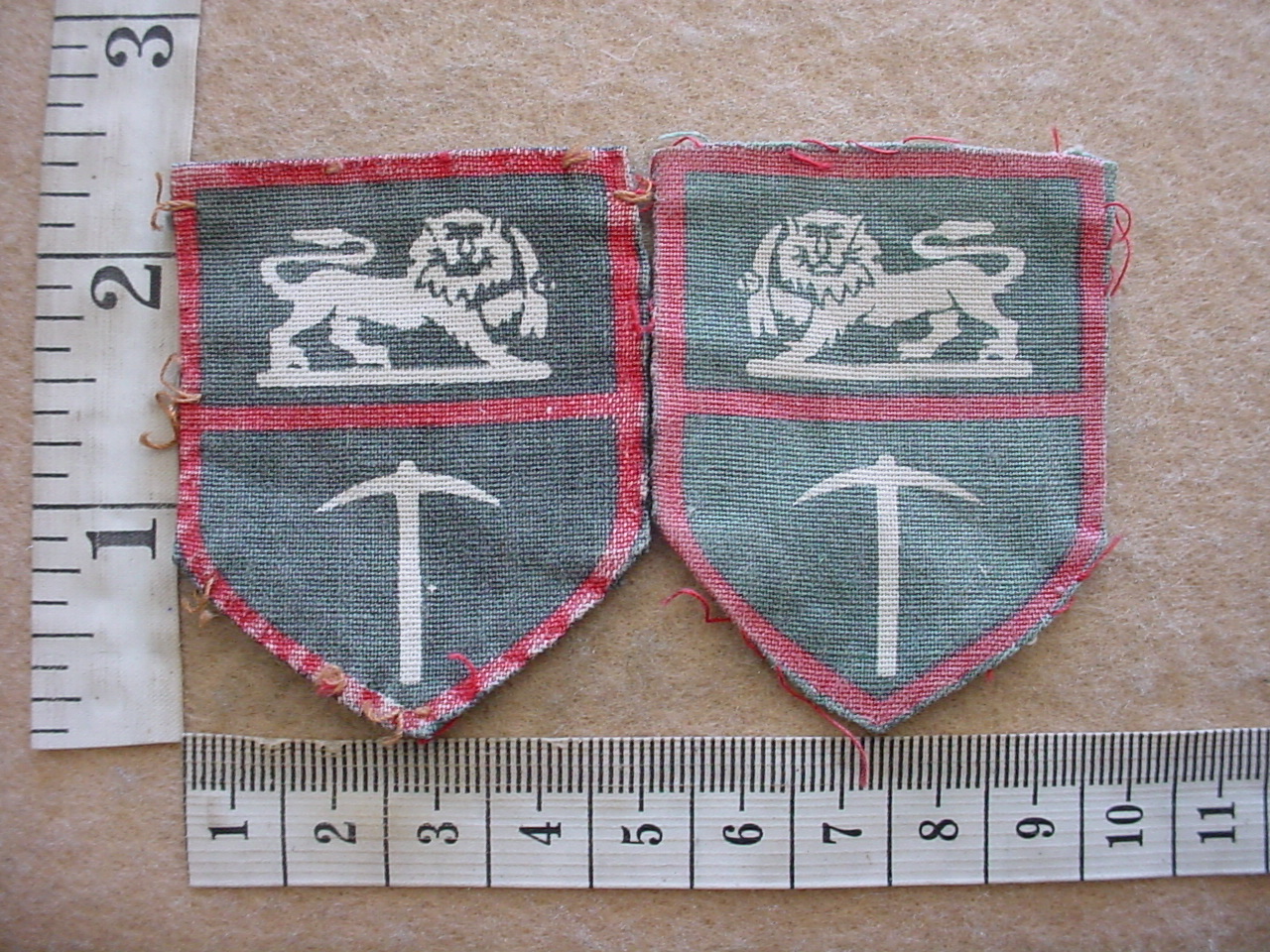 10427 Rhodesian Army HQ arm patches (C508-C509) – SA Militaria