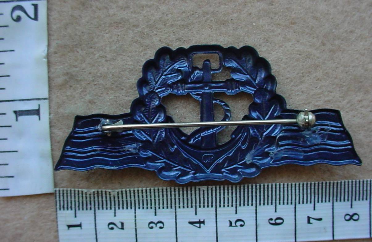 4967-1 German Navy Seafaring personnel qualification badge, Bronze ...