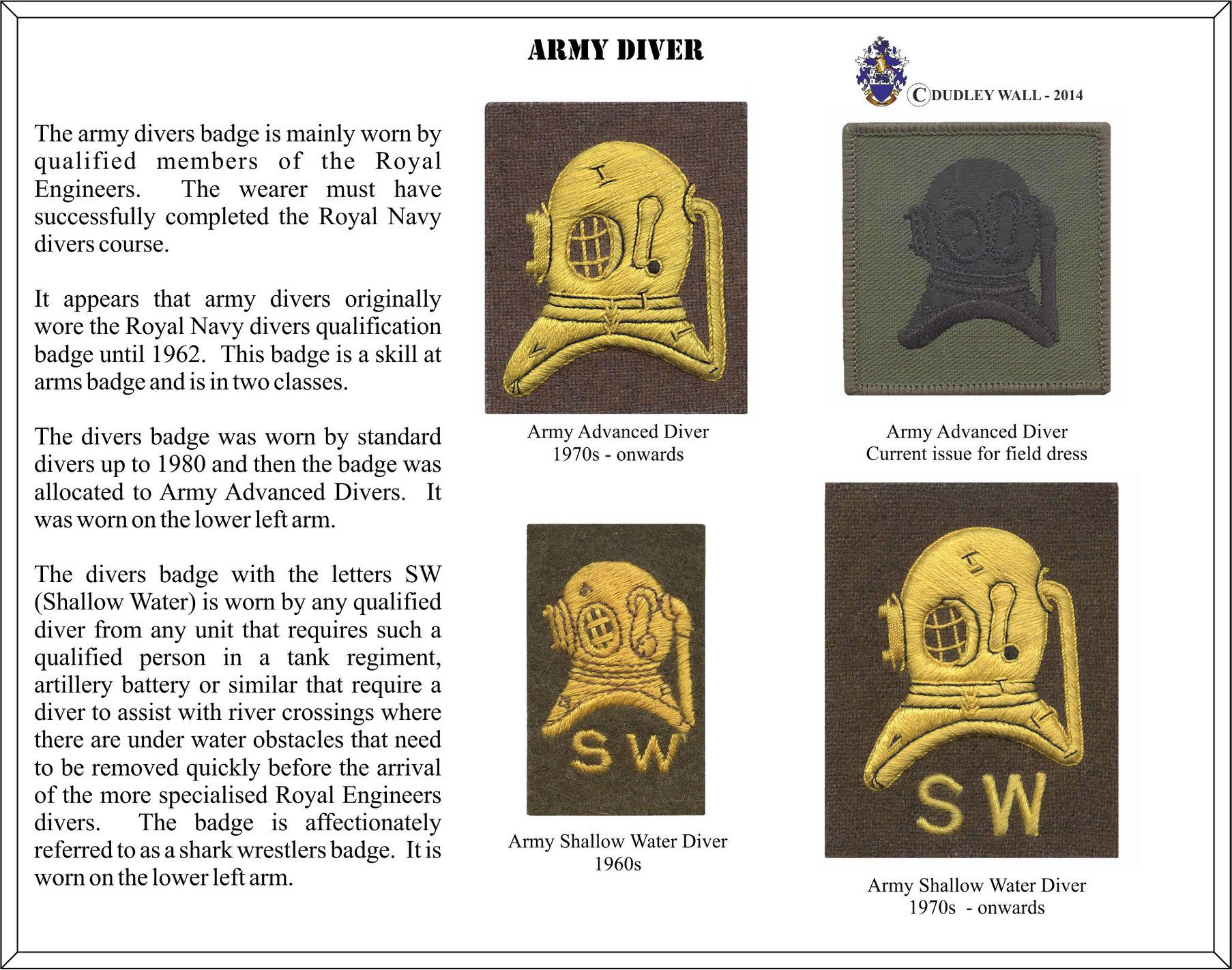2829-2 British Army Advanced Diver badge (BACI488) – SA Militaria